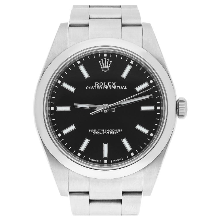 Rolex Oyster Perpetual 114300 Black Dial Oyster Bracelet Complete ...