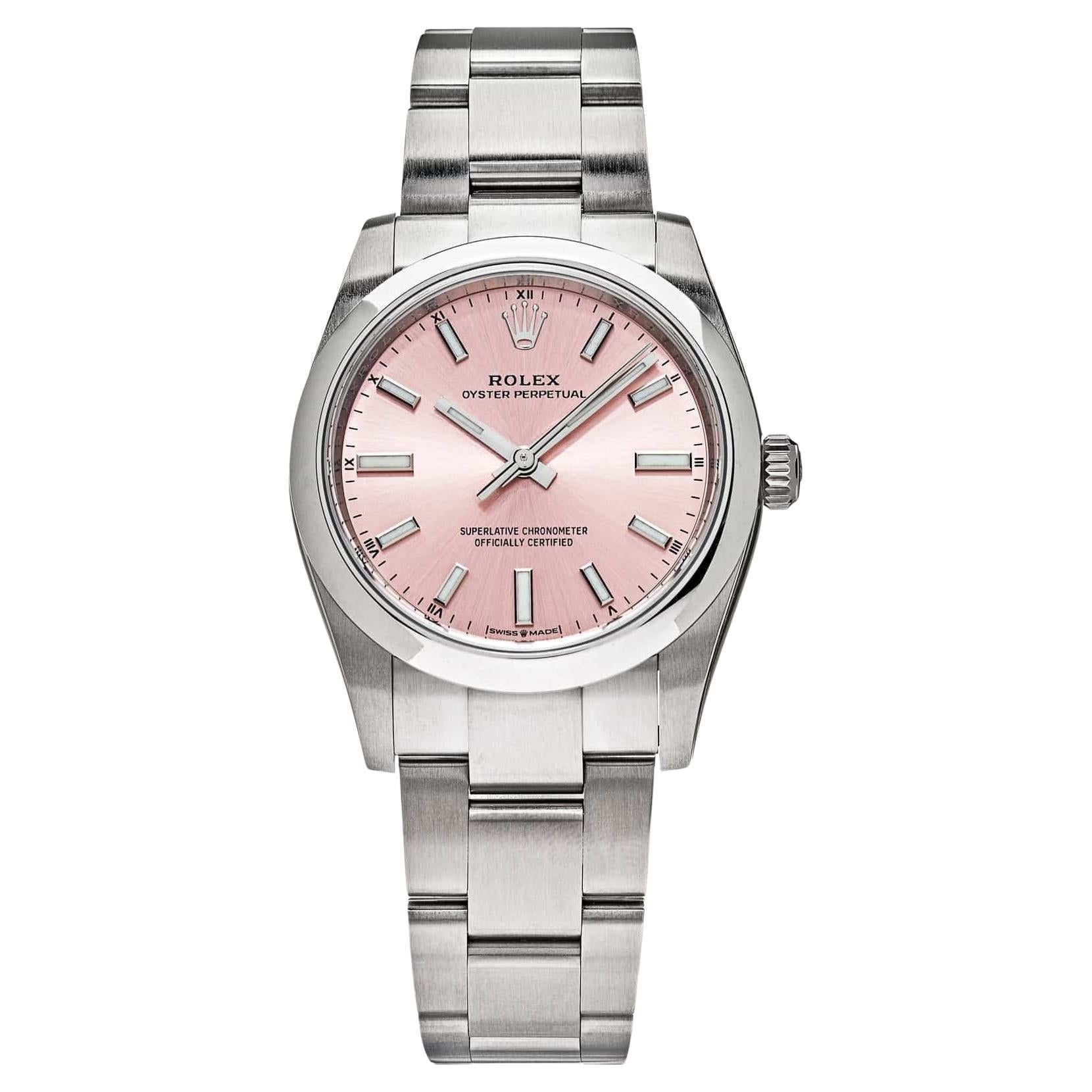 Rolex Oyster Perpetual 126000 Stainless Steel Baby Blue Dial For Sale ...