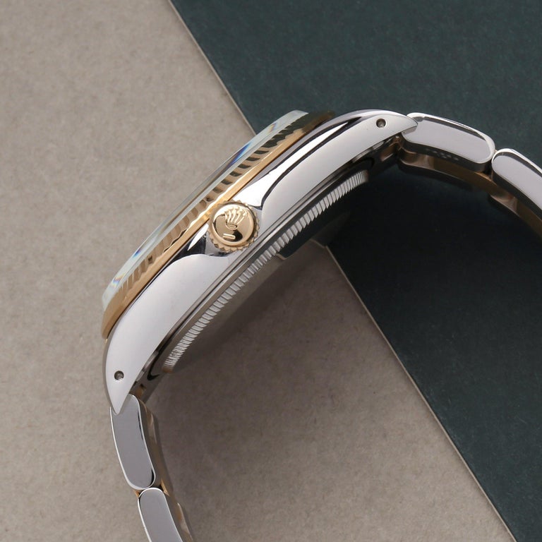 Rolex Oyster Perpetual 14233 Unisex Stainless Steel and Yellow Gold ...