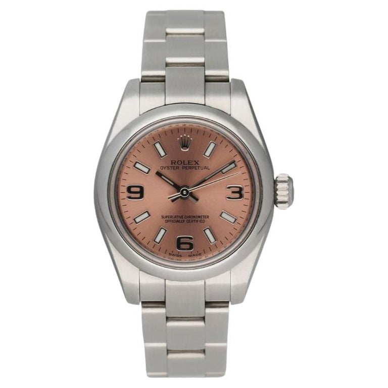 Rolex Oyster Perpetual 176200 Stainless Steel Ladies Watch Box and ...