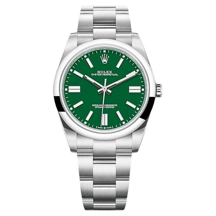Rolex Oyster Perpetual 36 Automatic Green Dial Watch 126000GNSO at 1stDibs
