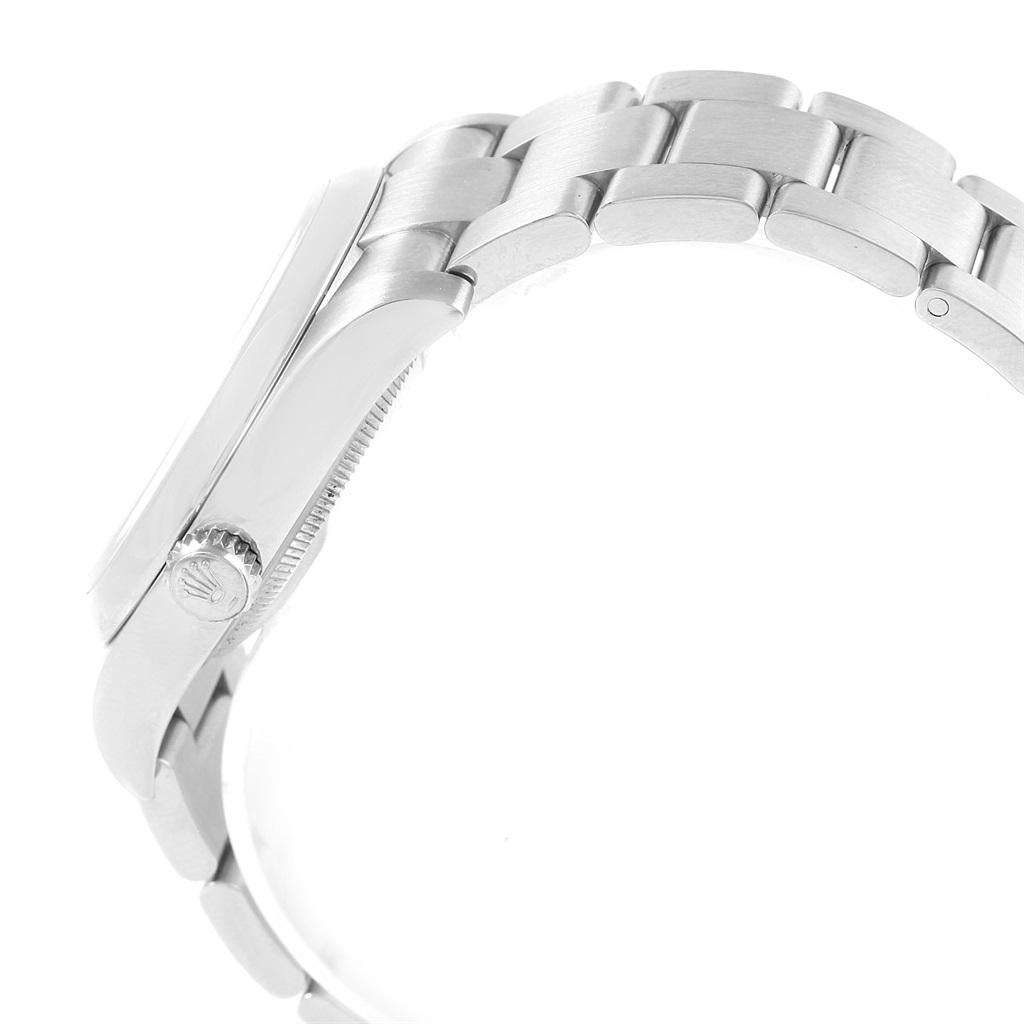 Rolex Oyster Perpetual 36 Pink Baton Hour Markers Unisex Watch 116000 ...