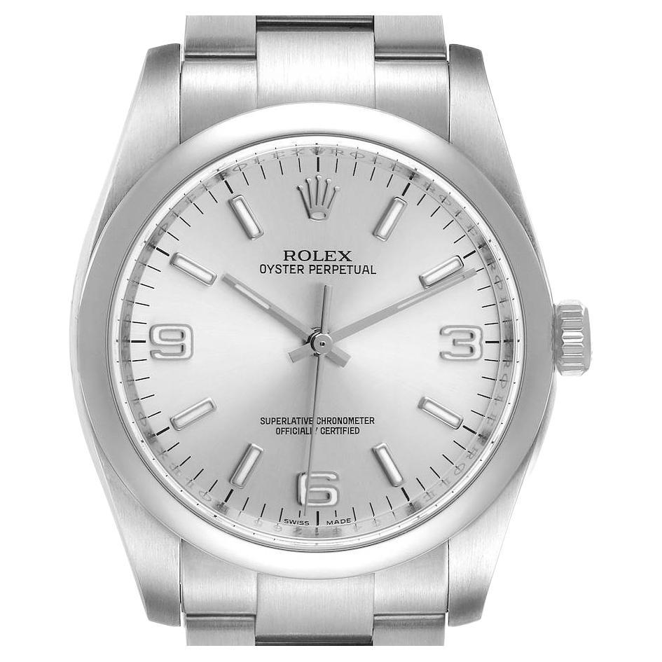 Rolex Oyster Perpetual 36 White Harley Dial Men's Watch 116000 Unworn ...