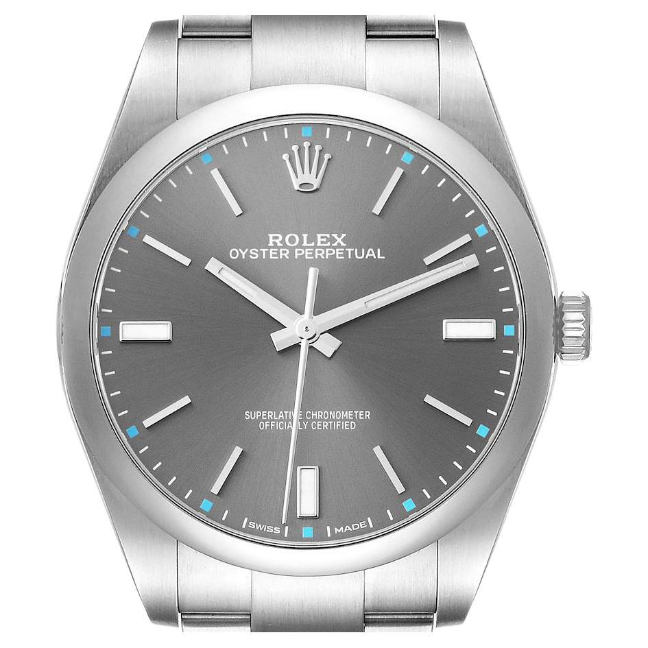 2019 Rolex Oyster Perpetual 114300 Rhodium Dial Stainless Box Paper For ...