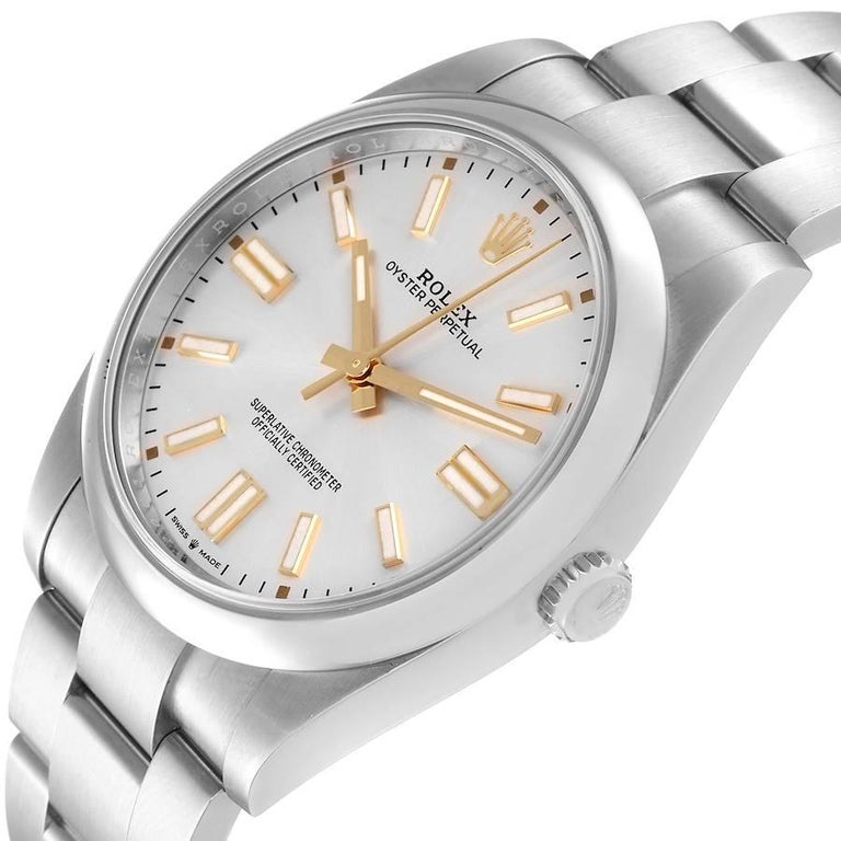 Rolex Oyster Perpetual Automatic Steel Mens Watch 124300 Box Card at ...