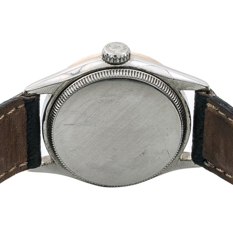 Rolex Oyster Perpetual 6044 Men’s Automatic Vintage Watch White Dial 14 ...