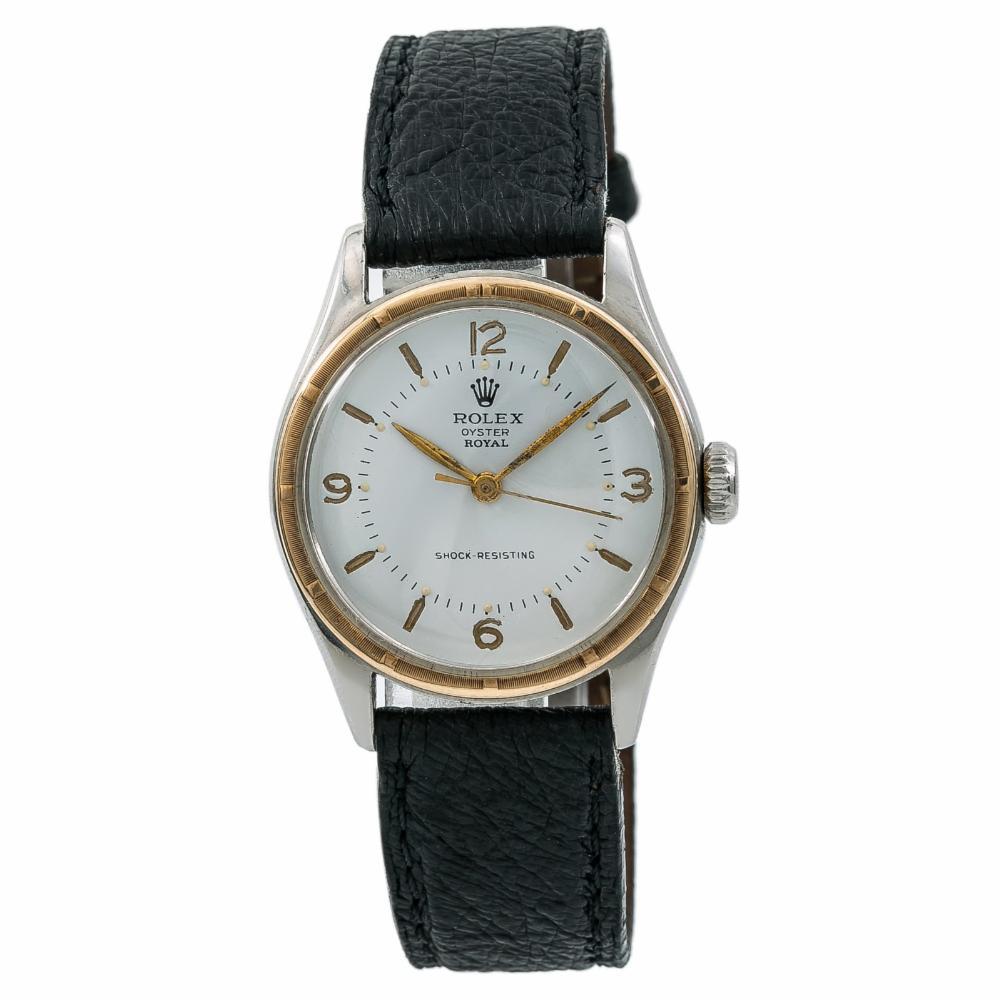 Rolex Oyster Perpetual 6044 Men’s Automatic Vintage Watch White Dial 14 ...