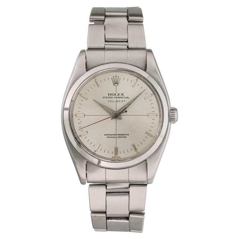 Rolex Oyster Perpetual 6556 True Beat Men's Watch For Sale at 1stDibs ...