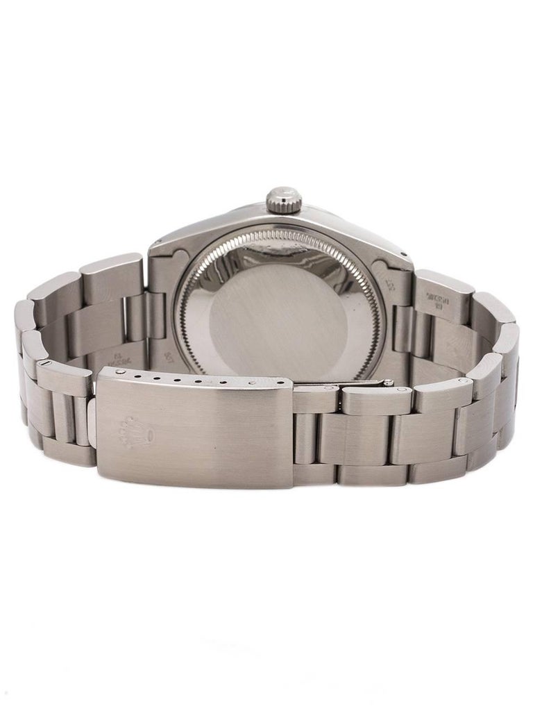 Rolex Stainless Steel Oyster Perpetual Airking Self Winding Wristwatch ...