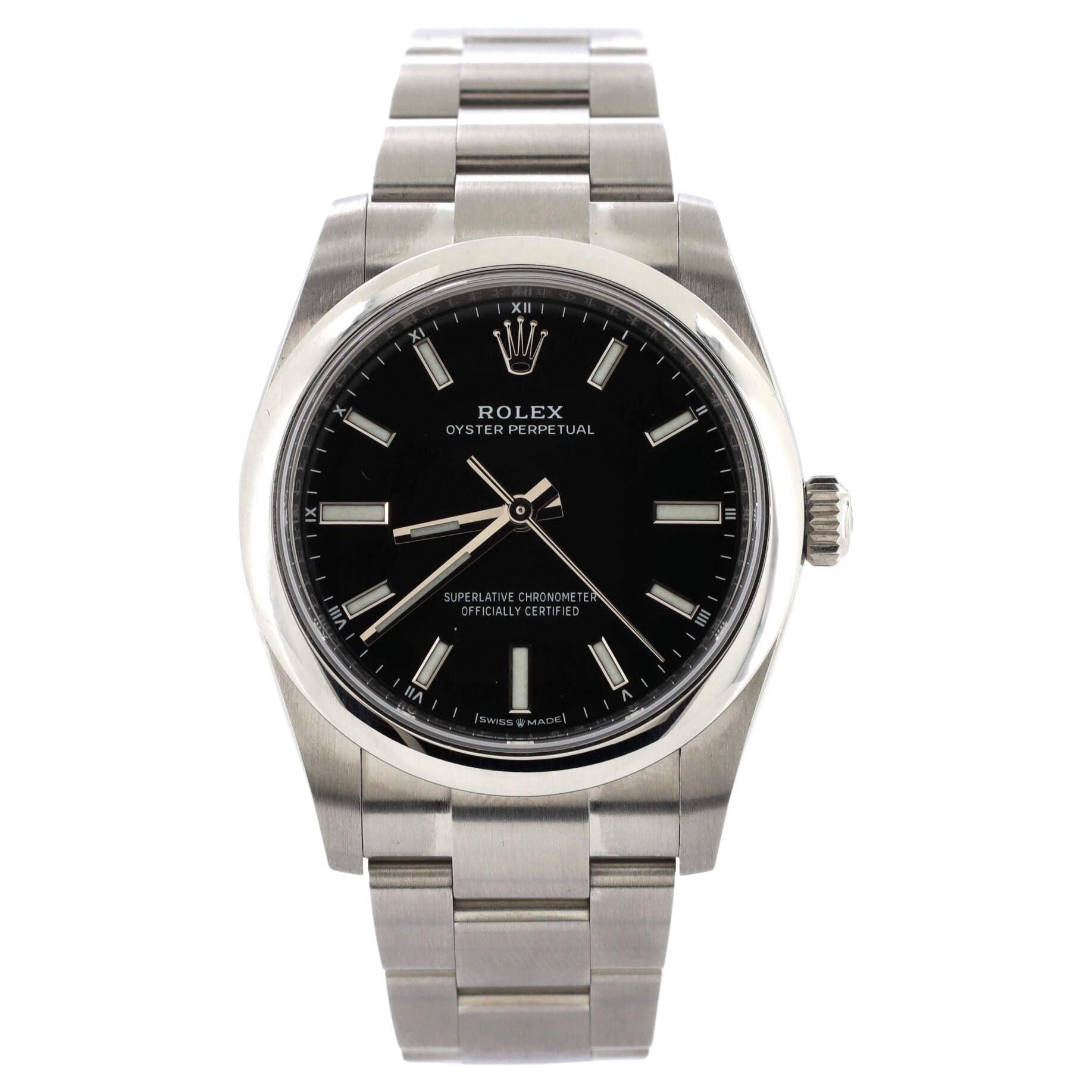 Vintage Rolex Oyster Perpetual Reference 1018 Stainless Steel Watch ...