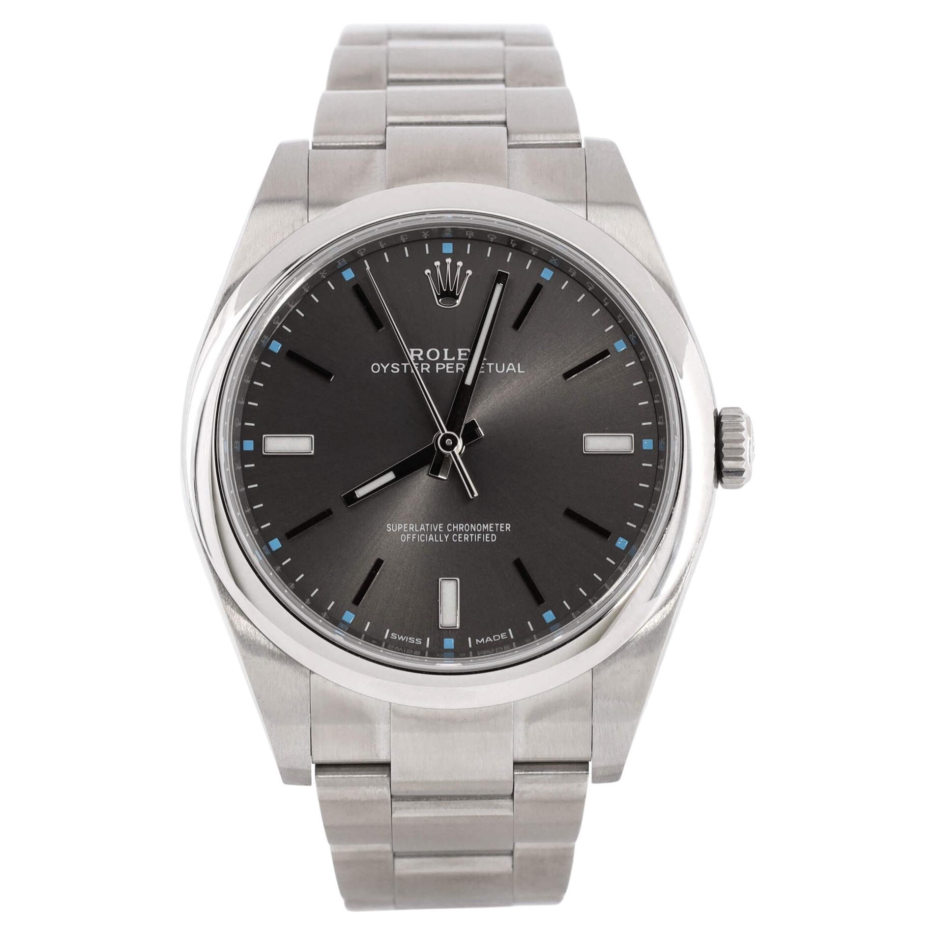 Vintage Rolex Oyster Perpetual Reference 1007 Stainless Steel Watch ...