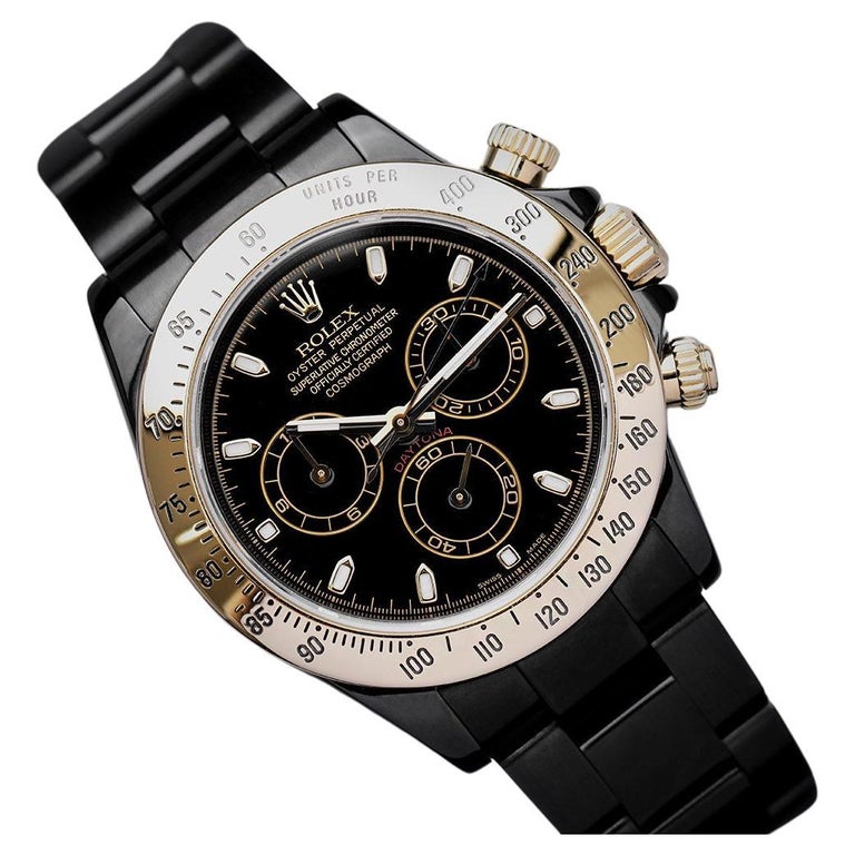 Rolex Oyster Perpetual Cosmograph Daytona Schwarz PVD/DLC beschichtete ...