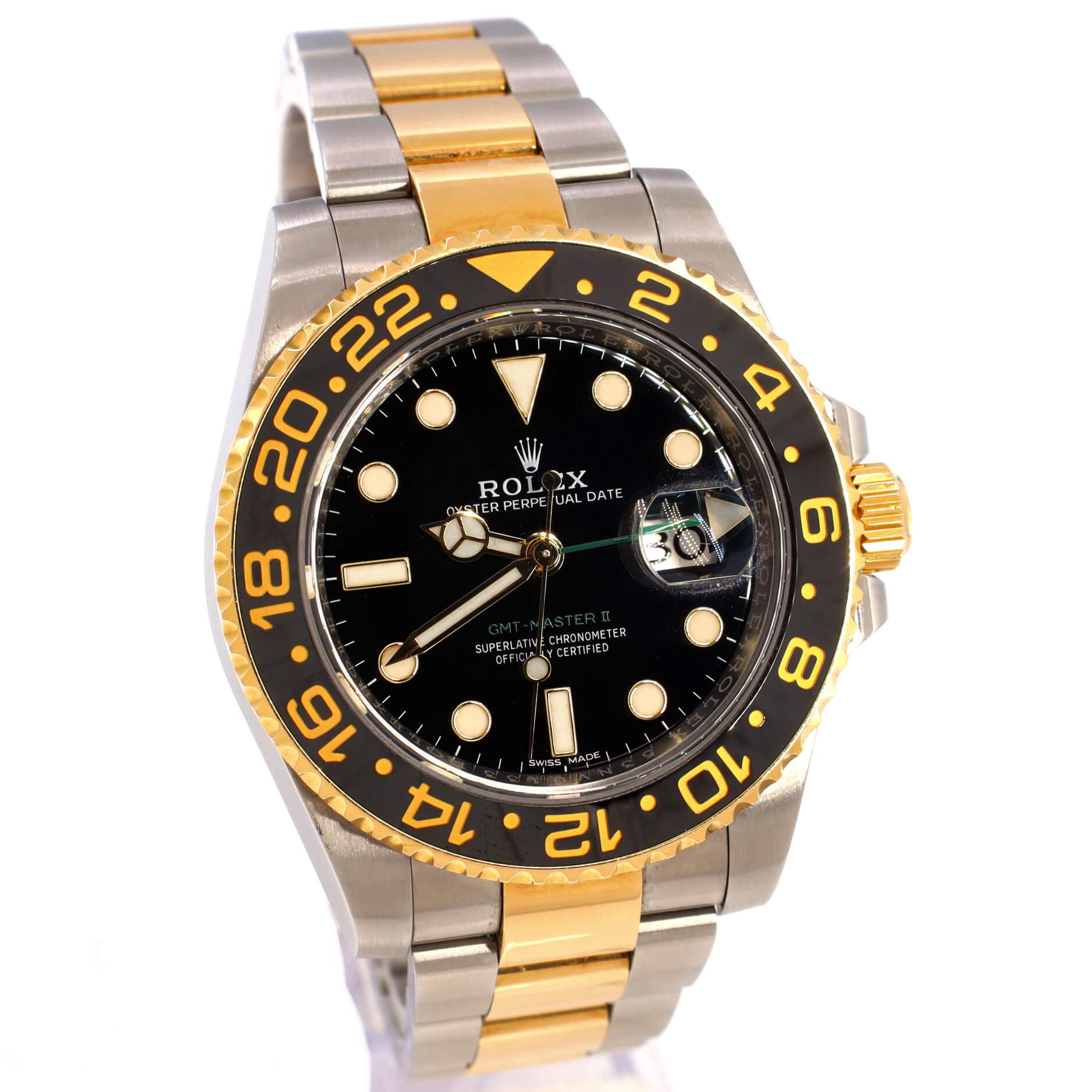 Rolex Oyster Perpetual Date GMT-Master II Automatic Watch Stainless ...
