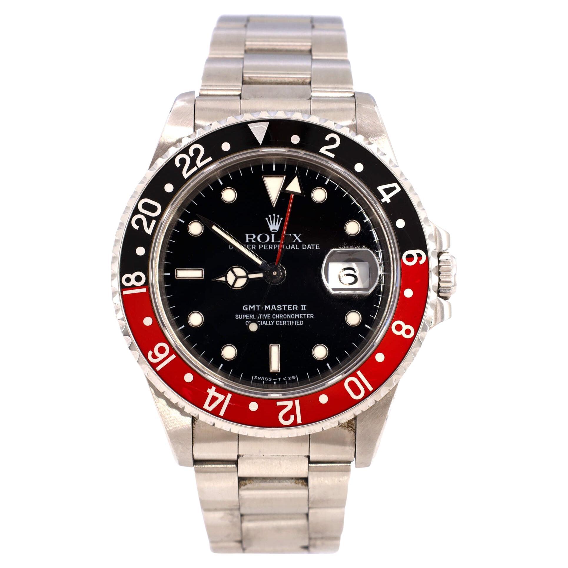Rolex GMT-Master II Coke Stainless Steel 16710 at 1stDibs