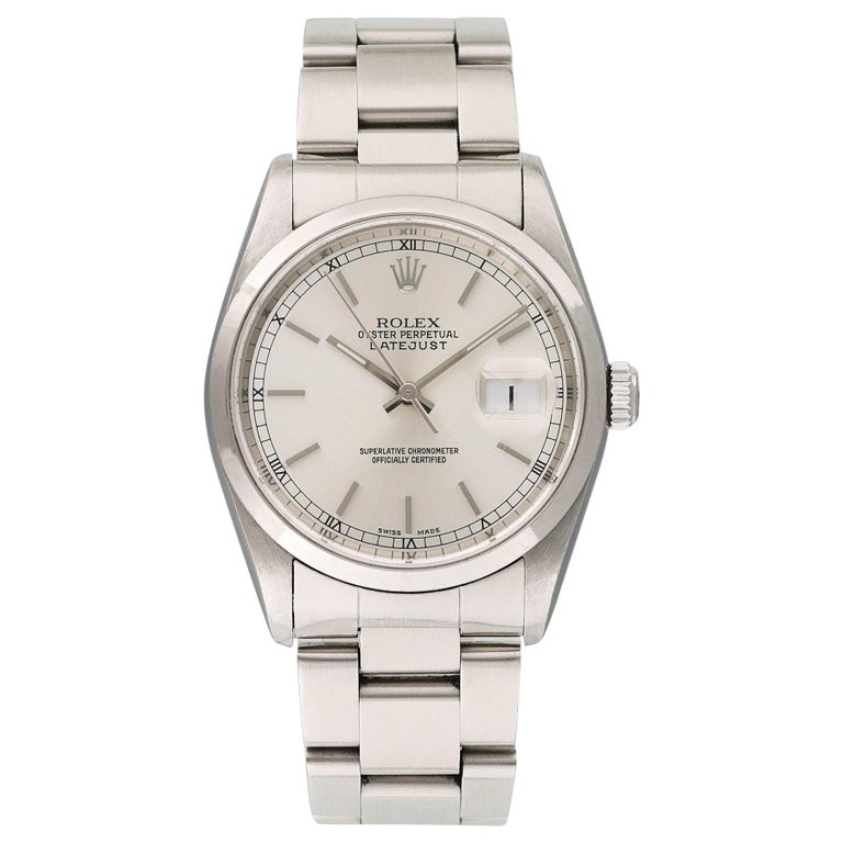 Rolex Oyster Perpetual Datejust 16200 Men's Watch For Sale at 1stDibs