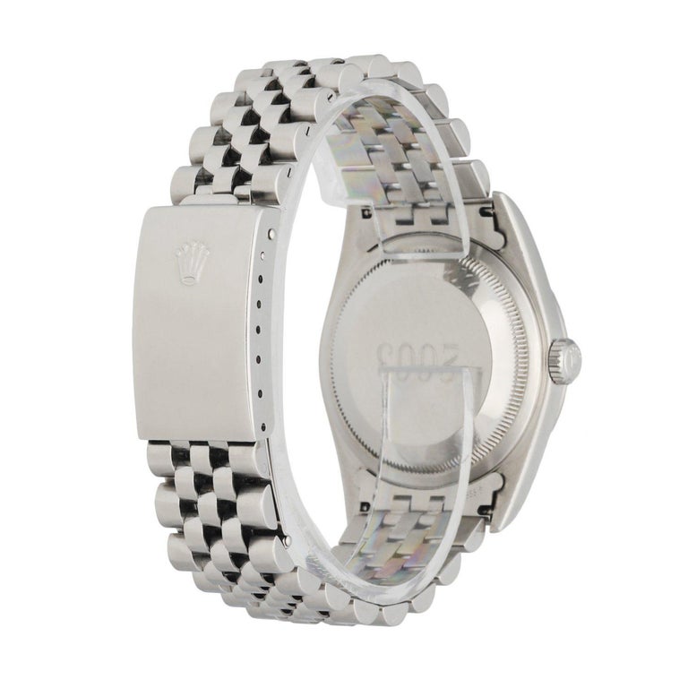 Rolex Oyster Perpetual Datejust 16220 Men's Watch Box and Papers For ...