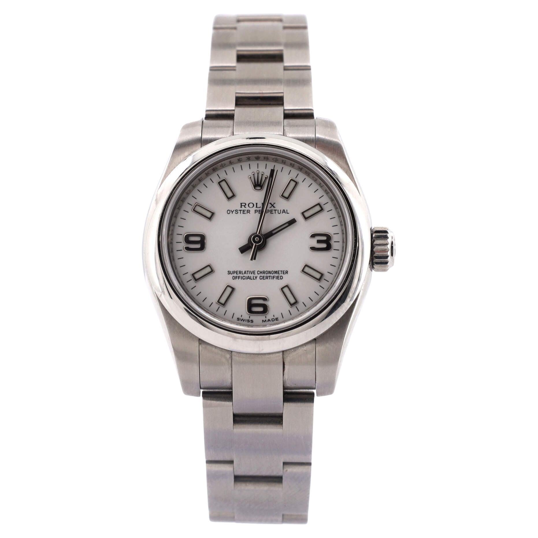 Rolex Stainless Steel Oyster Perpetual Datejust Automatic Wristwatch ...