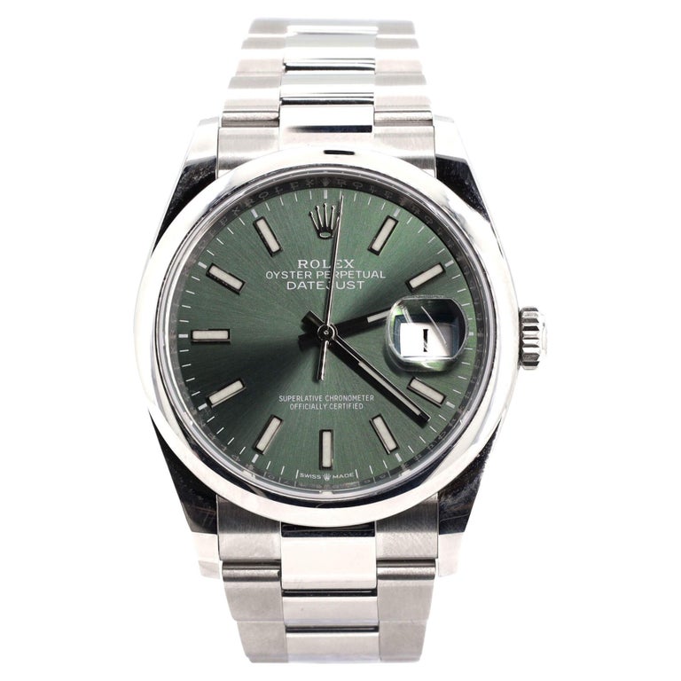 Rolex Oyster Perpetual Datejust Automatic Watch Stainless Steel 36 For Sale at 1stDibs