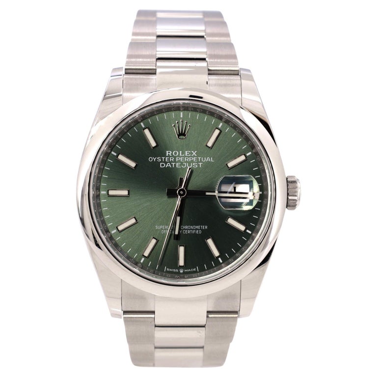 Rolex Oyster Perpetual Datejust Automatic Watch Stainless Steel 36 For Sale at 1stDibs