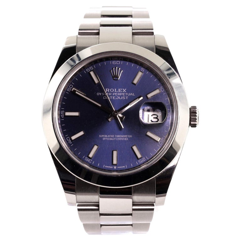 Rolex Oyster Perpetual Datejust Automatic Watch Stainless Steel 41 For ...