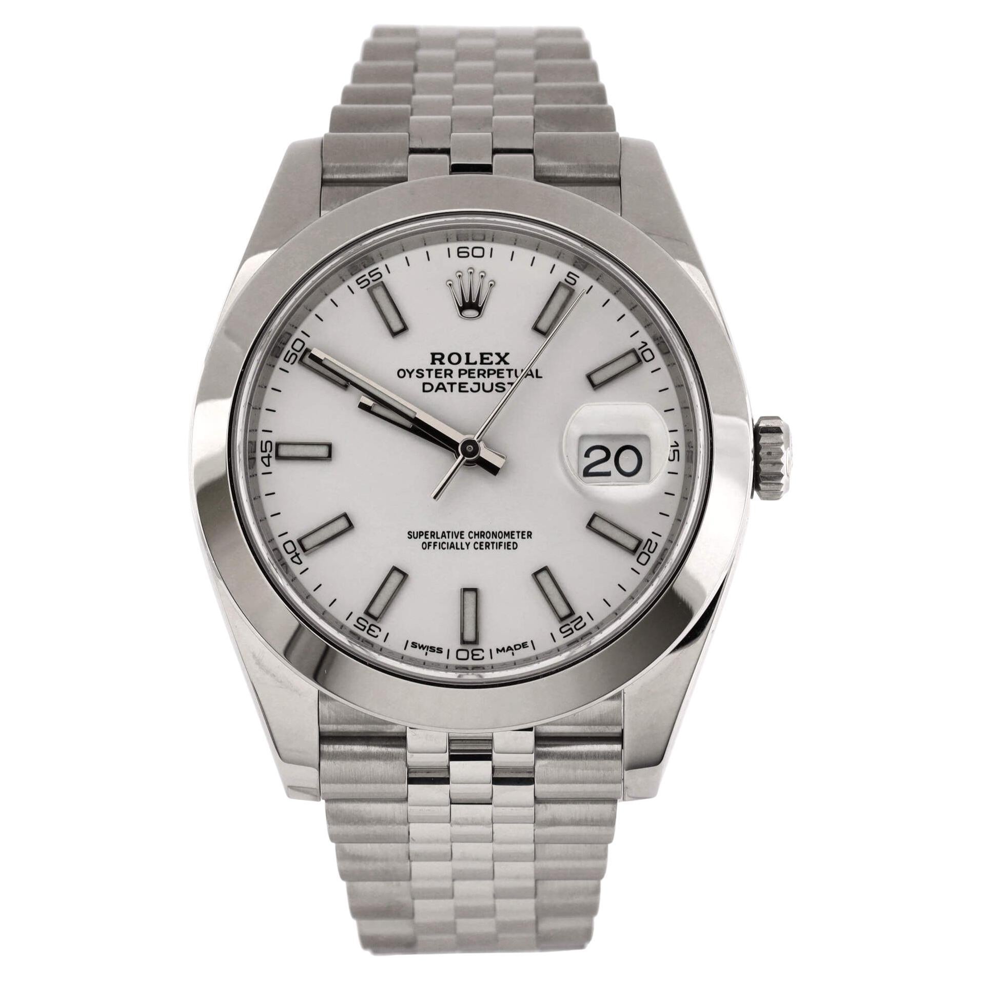 Rolex Oyster Perpetual Datejust Automatic Watch Stainless Steel 41 At