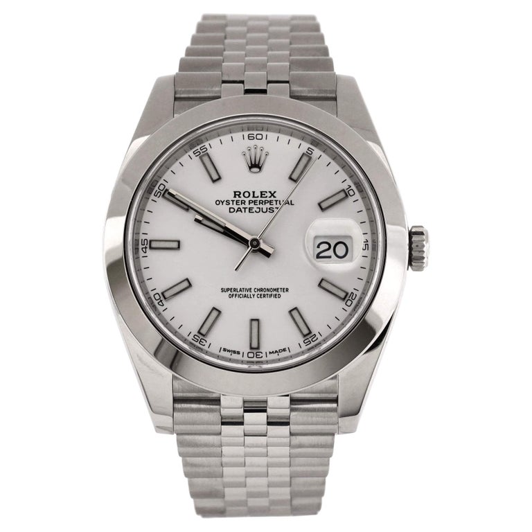 Rolex Oyster Perpetual Datejust Automatic Watch Stainless Steel 41 For Sale at 1stDibs