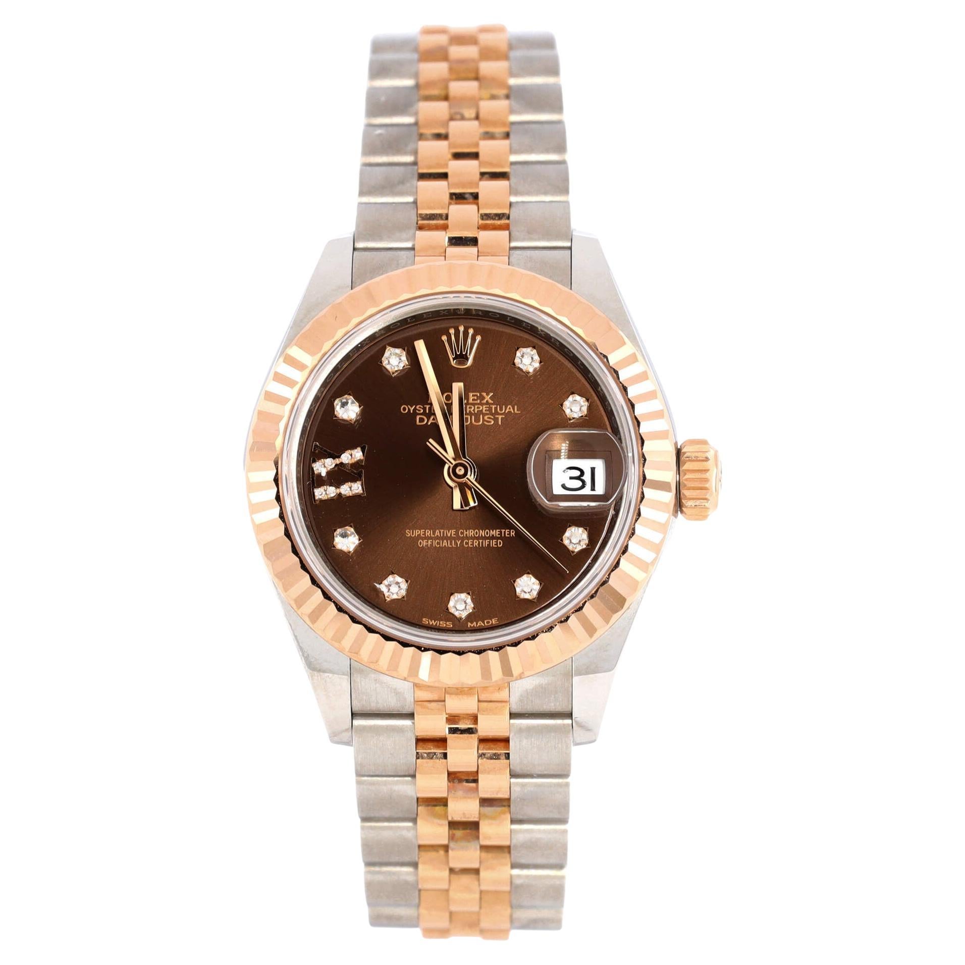 Rolex Watch Company Rose Gold Stainless Steel Bubble Back Automatic ...