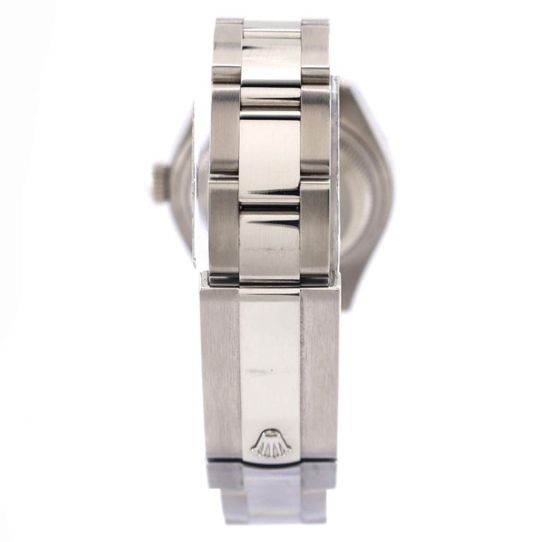Rolex Oyster Perpetual Datejust Automatic Watch Stainless Steel and White Gold For Sale at 1stDibs