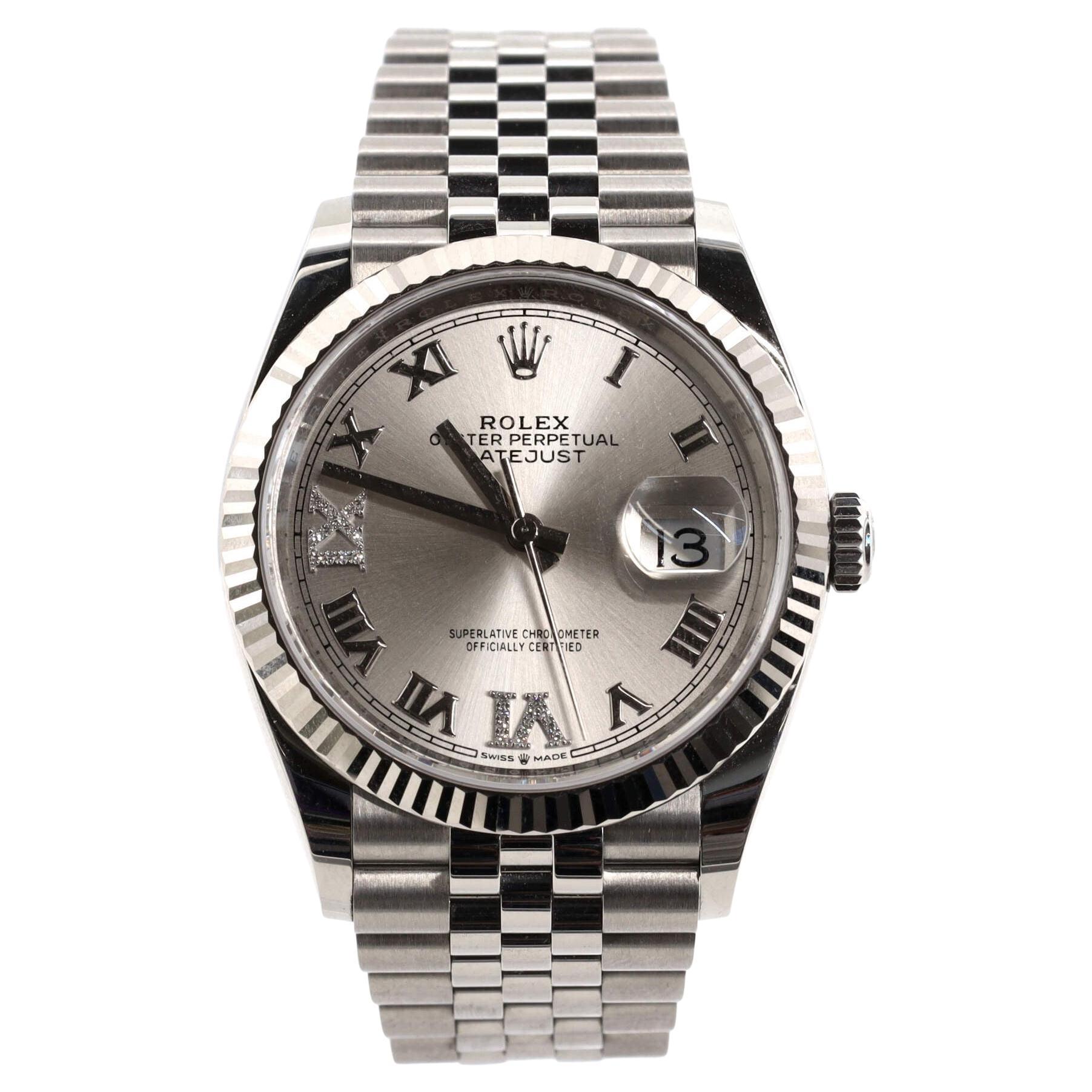 Rolex Stainless Steel Oyster Perpetual Datejust Automatic Wristwatch, 1960s at 1stDibs