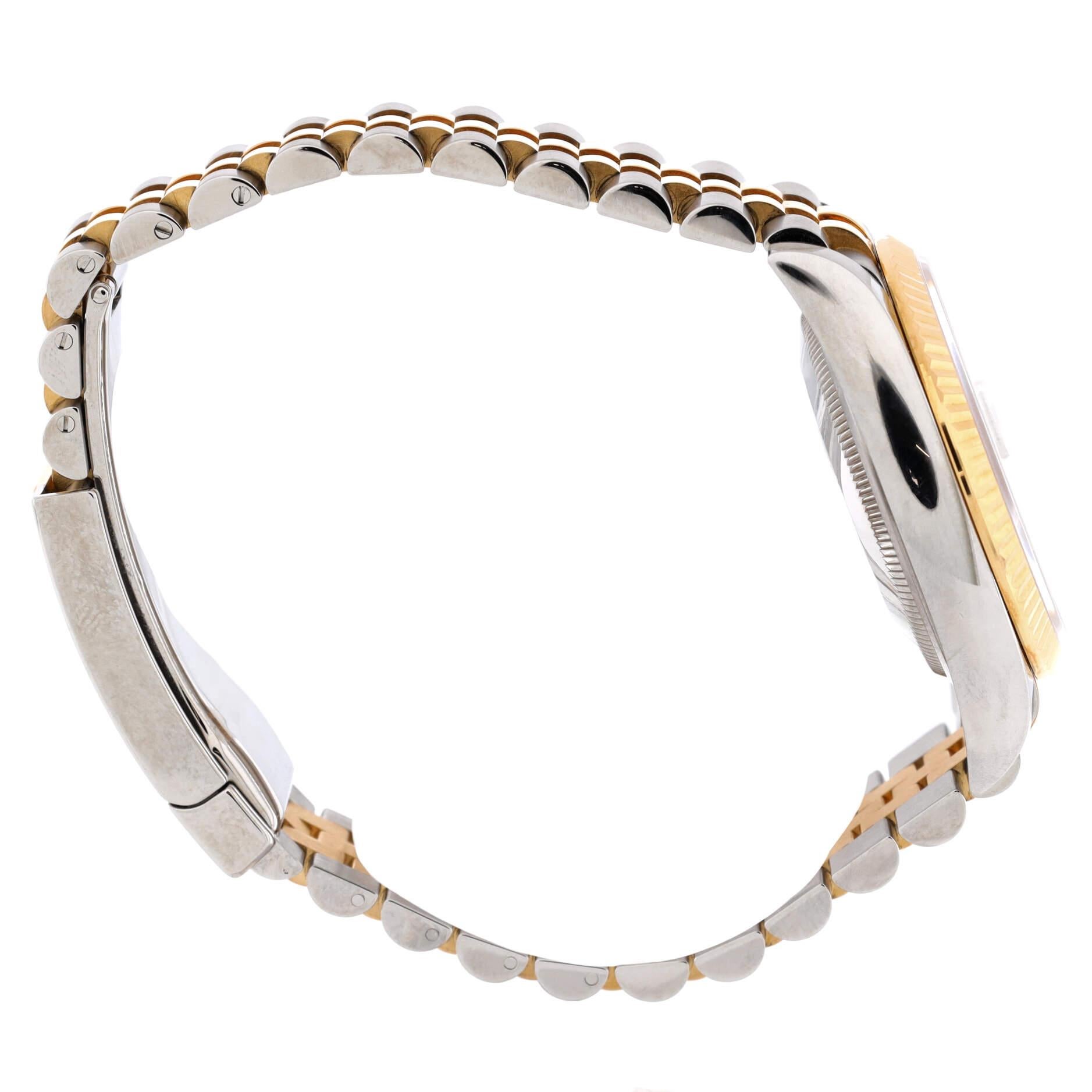 Rolex Oyster Perpetual Datejust Automatic Watch Stainless Steel and Yellow For Sale at 1stDibs