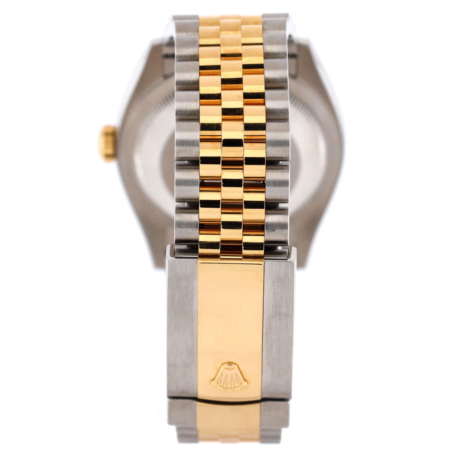 Rolex Oyster Perpetual Datejust Automatic Watch Stainless Steel and Yellow For Sale at 1stDibs