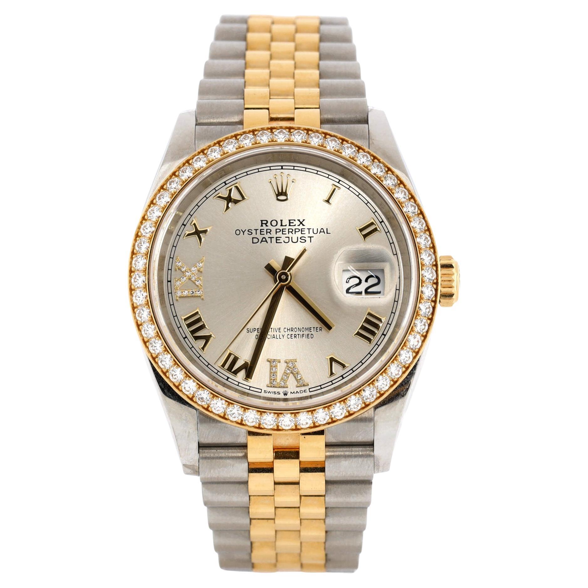 Rolex Oyster Perpetual Datejust Automatic Watch Stainless Steel and ...