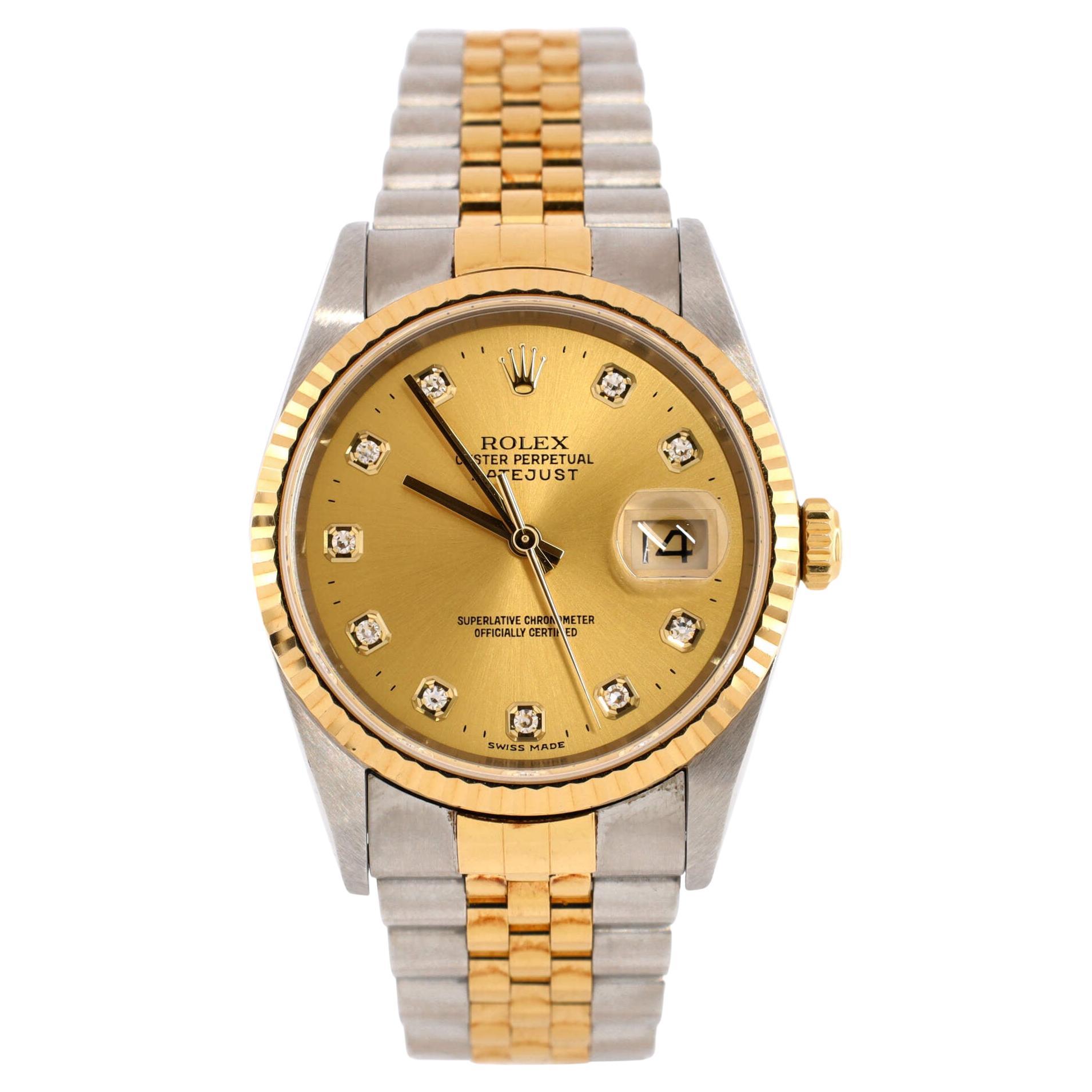 Rolex Oyster Perpetual Datejust Automatic Watch Stainless Steel and ...
