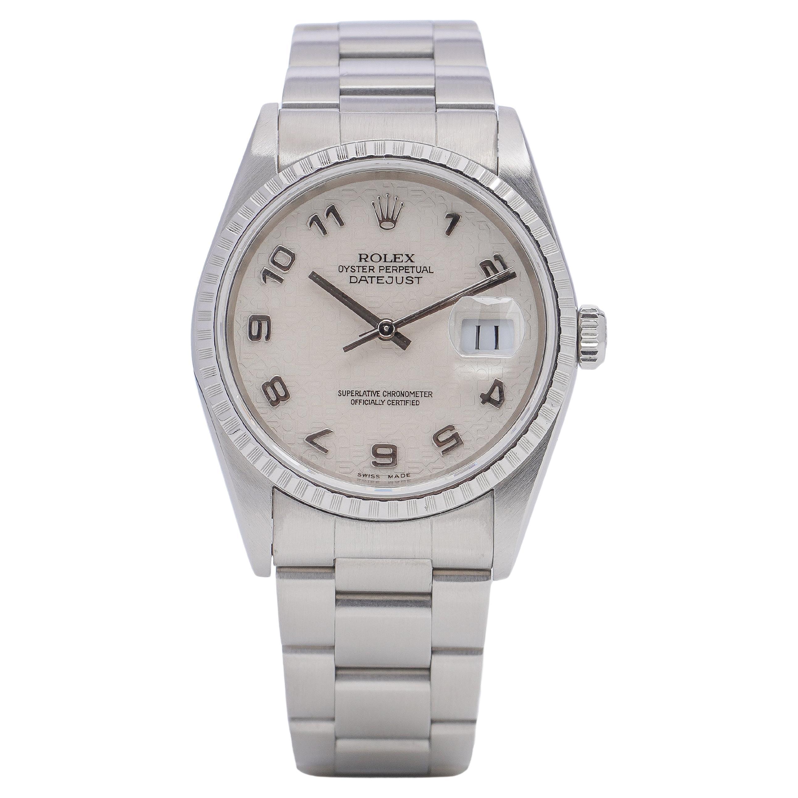 Rolex Datejust 16220, Green Dial, Certified and Warranty For Sale at ...