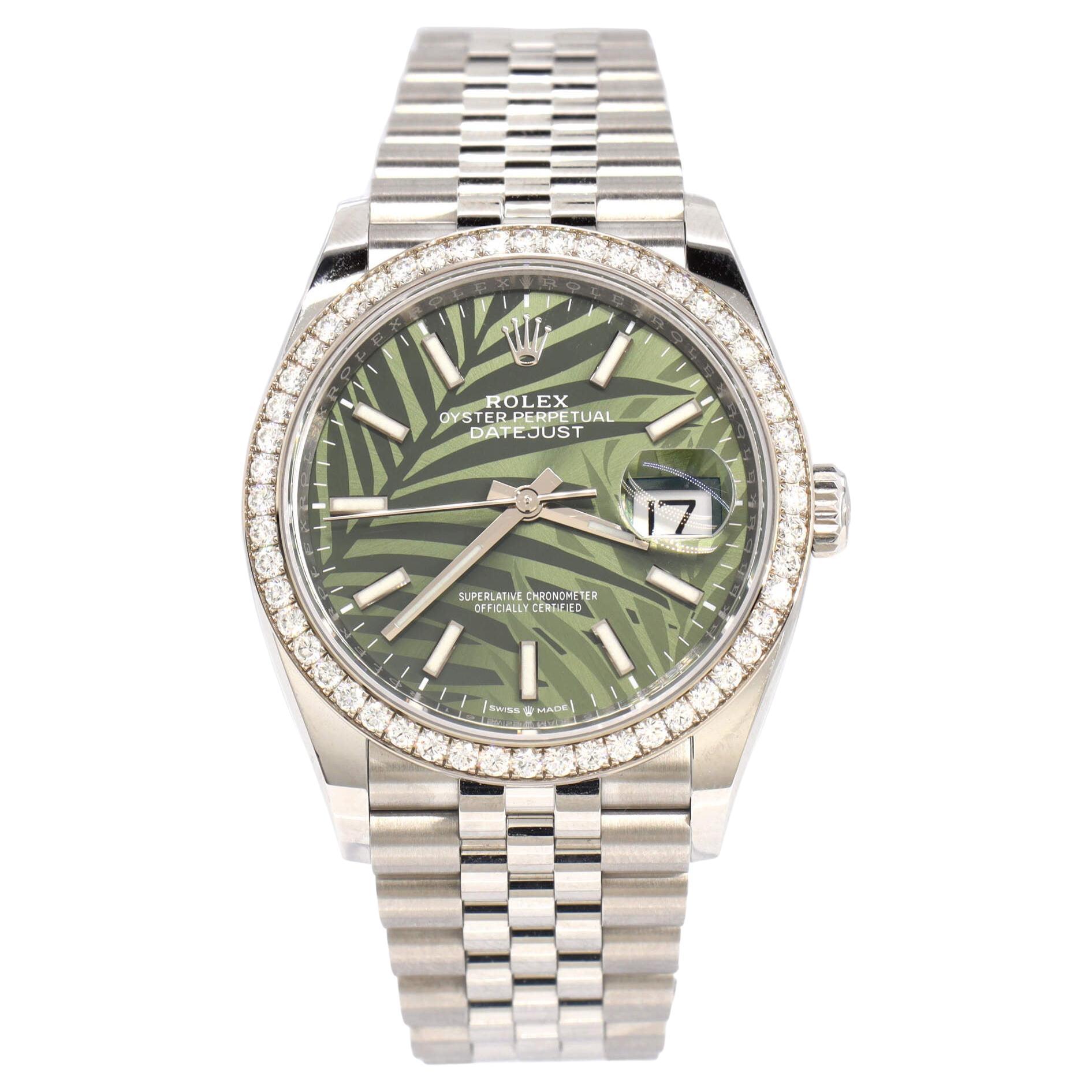 Rolex Stainless Steel Oyster Perpetual Datejust Automatic Wristwatch ...