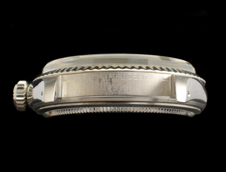 Rolex Oyster Perpetual Datejust Steel 1601 Silver Dial Automatic Watch ...