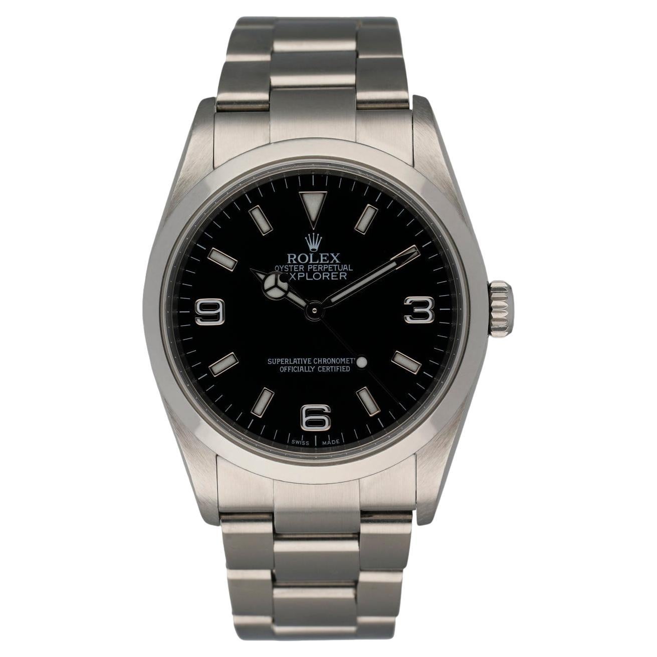 Rolex Oyster Perpetual Nondate Steel Yellow Gold Men's Watch 14203 For ...