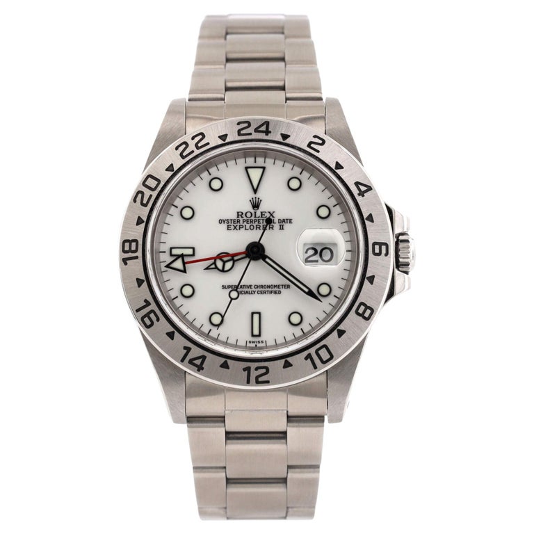 Rolex Oyster Perpetual Explorer II Automatic Watch Stainless Steel 40 ...