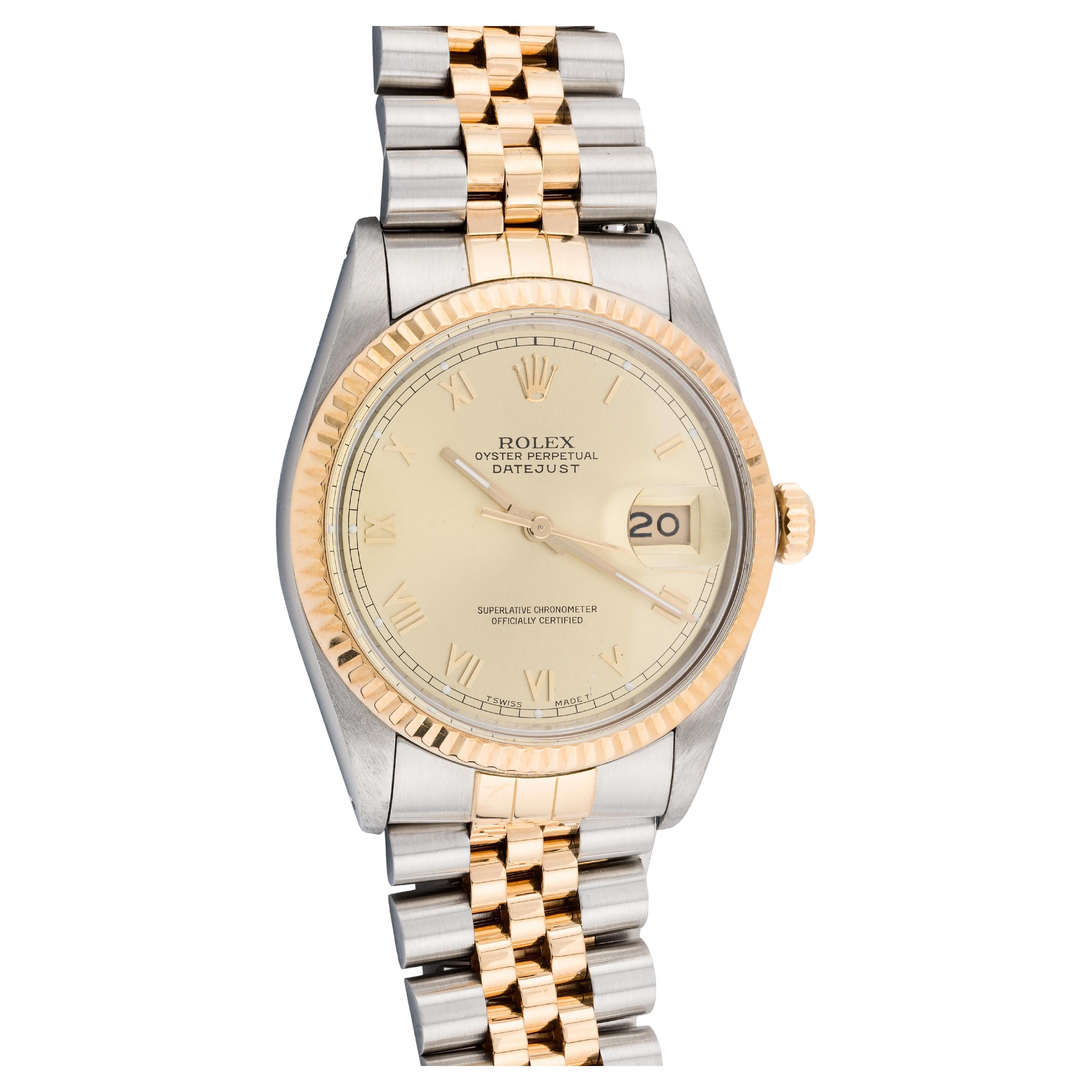 Rolex Ladies Datejust with Diamond and Ruby Bezel on Red Crocodile ...