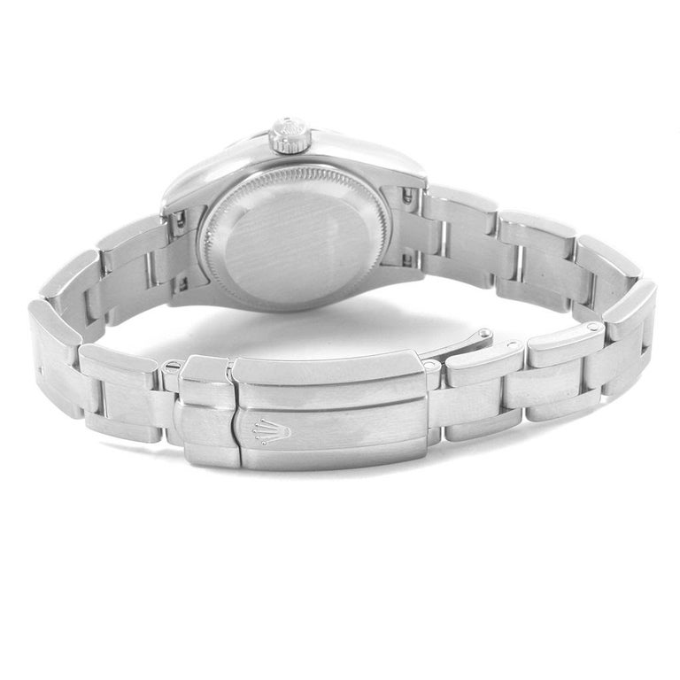 Rolex Oyster Perpetual Nondate White Dial Ladies Watch 176200 For Sale ...