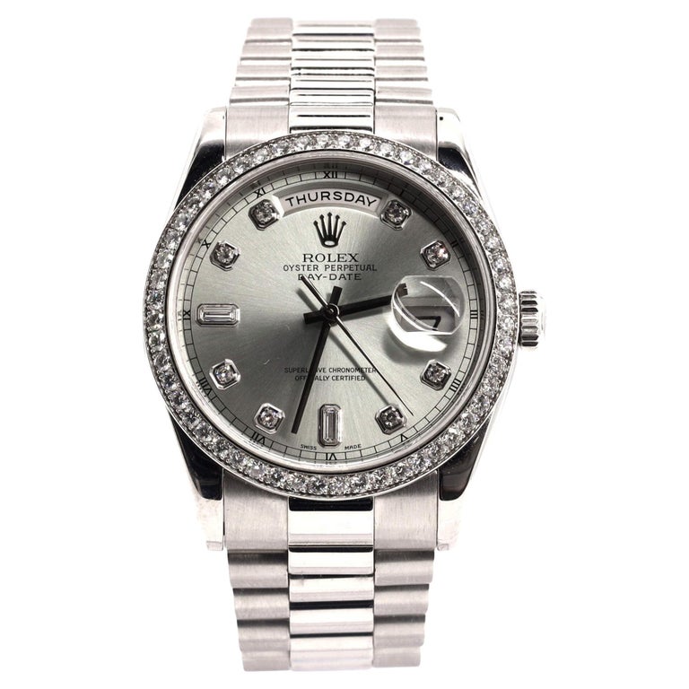 Rolex Oyster Perpetual President Day-Date, plaque de montre automatique ...