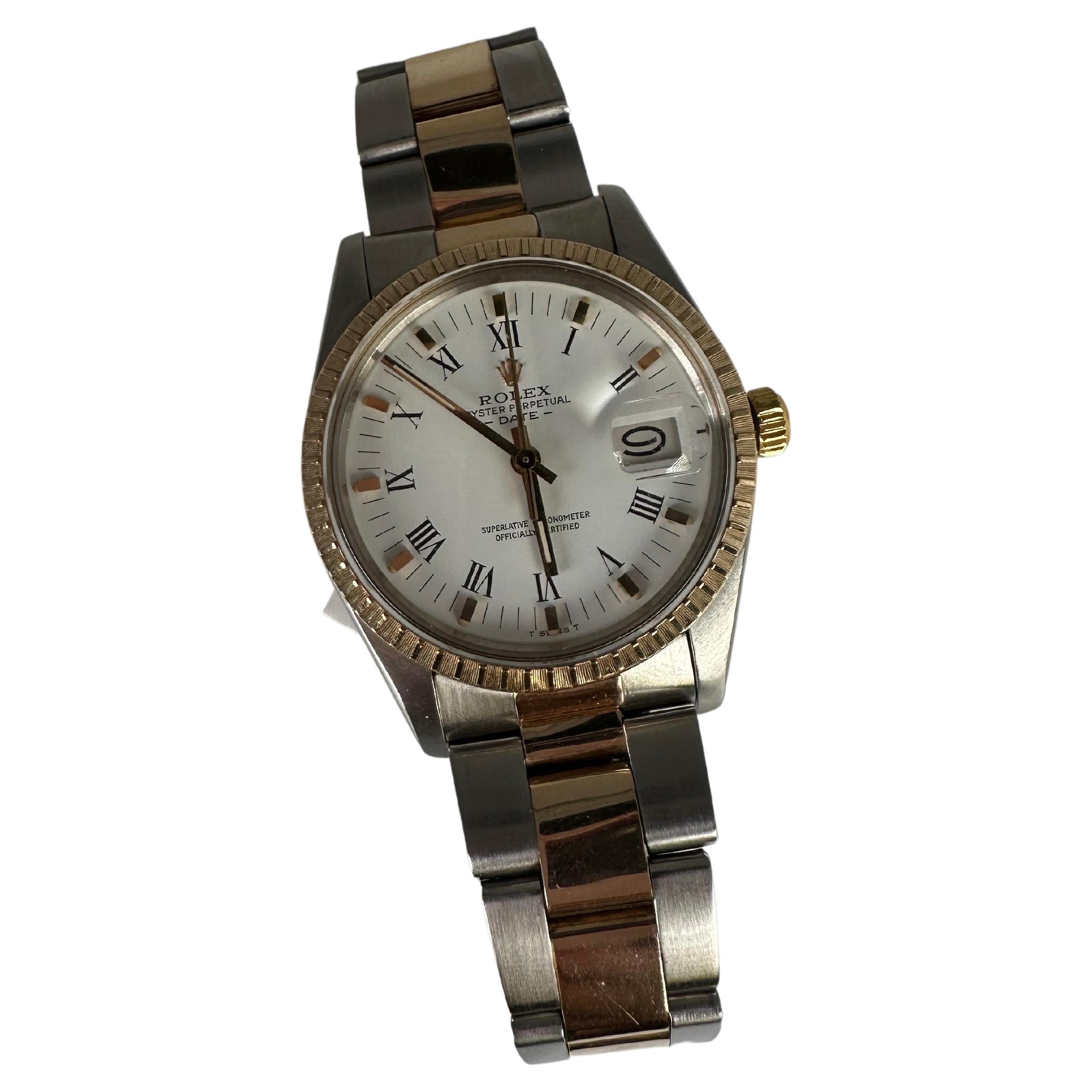 Rolex Model 5050 Perpetual Bubble Back Stainless Steel Men's Wristwatch ...