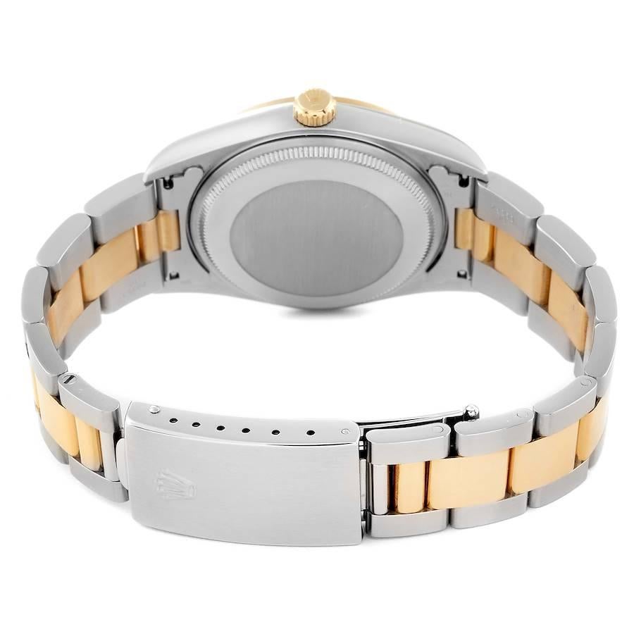 Rolex Oyster Perpetual Steel Yellow Gold Slate Dial Mens Watch 14203 ...