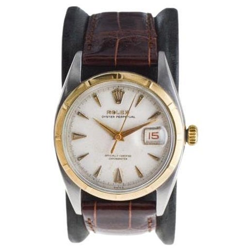 Rolex Presidential 18kt Gold Glossy White Color Roman Numeral Dial ...