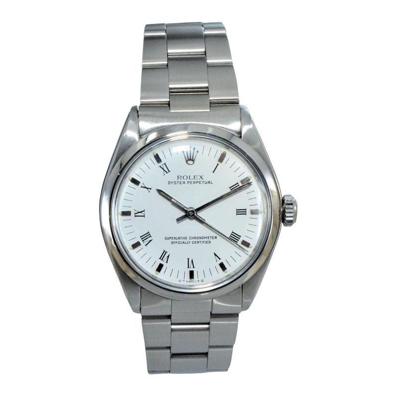 Rolex Oyster Perpetual with Original Dial and Factory Certificate at ...