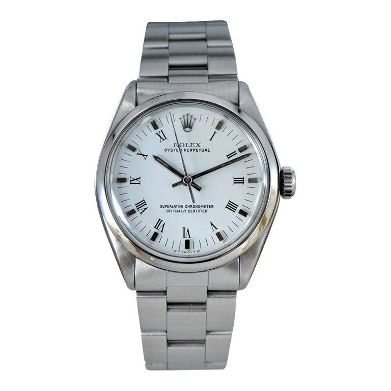 Rolex Oyster Perpetual with Original Dial and Factory Certificate at ...