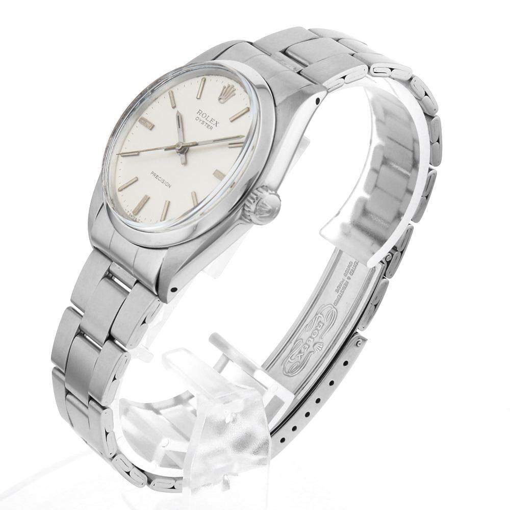 Rolex Oyster Precision 6426 Silver Dial - No. 30, Antique Men's Mosaic ...