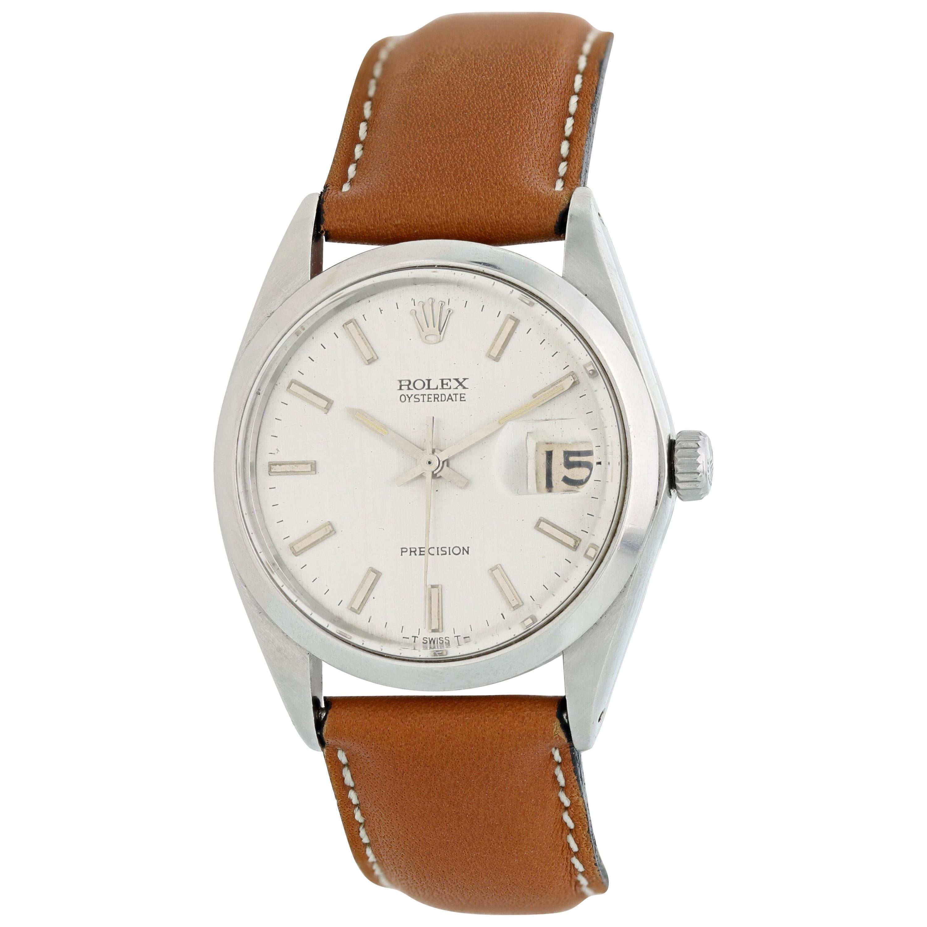 Rolex Oyster Precision 5059 Men's Vintage Two-Tone Watch with Patina ...