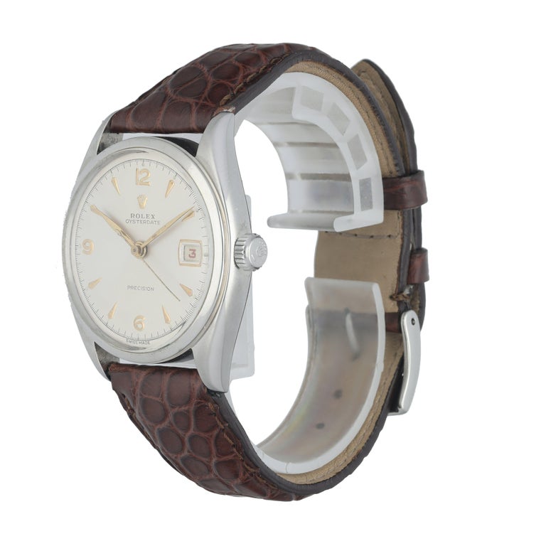 Rolex OysterDate 6094 Very Rare Dagger Dial Men's Watch For Sale at ...