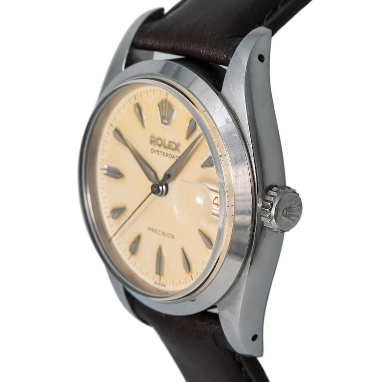 Rolex Oysterdate 6494, Case, Certified and Warranty For Sale at 1stDibs